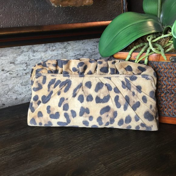 Lauren Merkin | Bags | Lauren Merkin Animal Print Clutch Handbangs ...